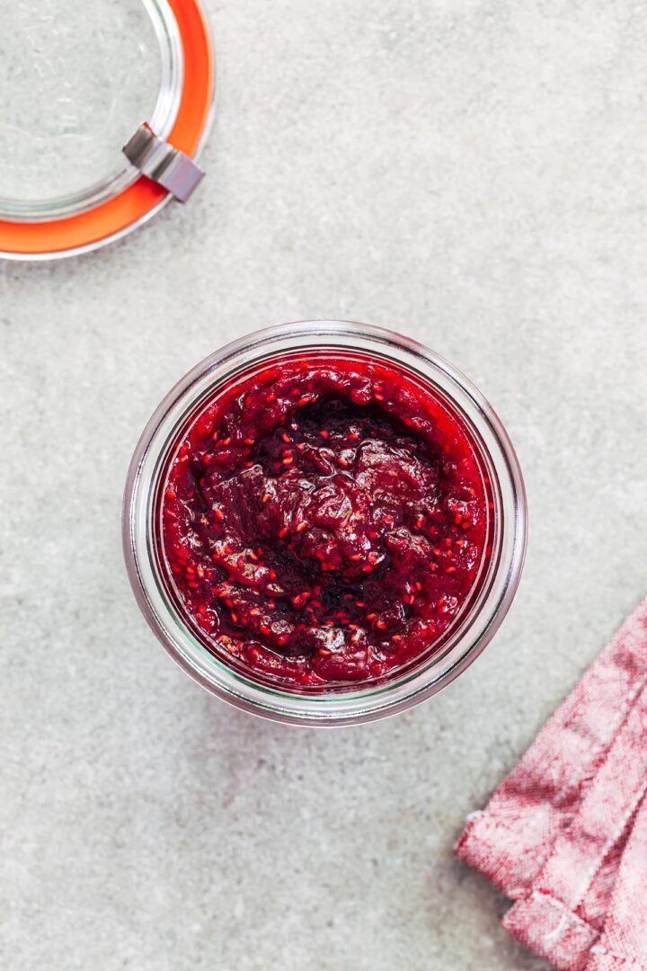 Raspberry Rhubarb Jam (small-batch) | Kelly Neil
