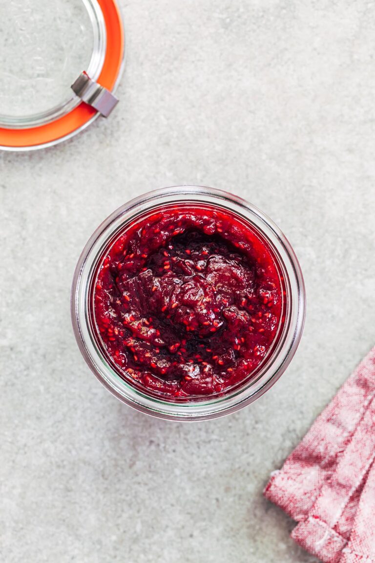 Raspberry Rhubarb Jam (small-batch) | Kelly Neil
