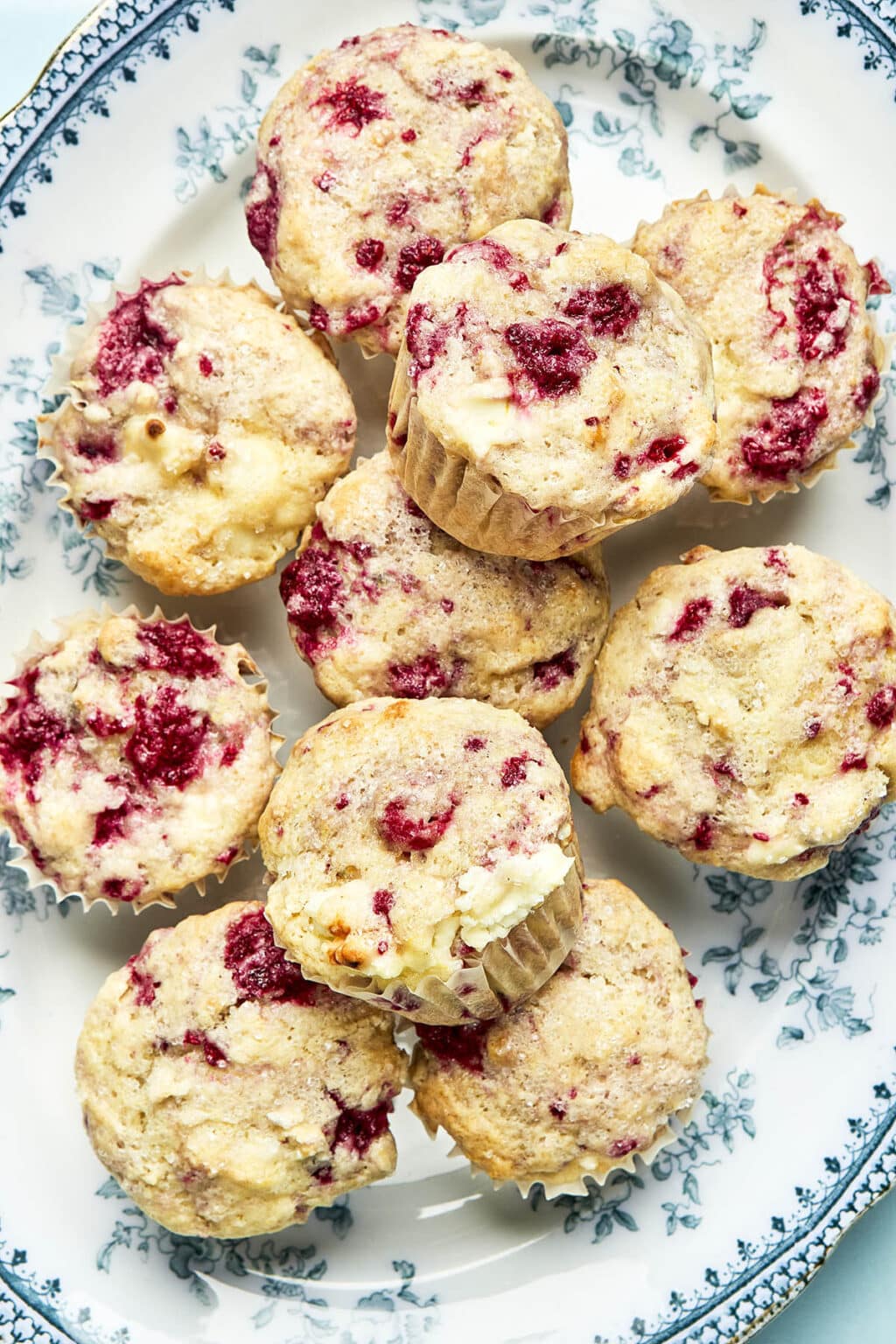 Raspberry Lemon Muffins With Cream Cheese | Kelly Neil