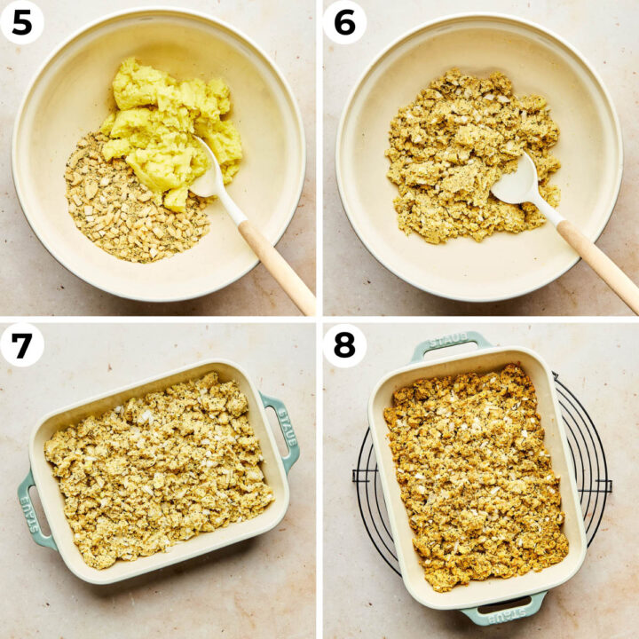 Potato Stuffing (Mashed Potato Dressing with Summer Savory) | Kelly Neil